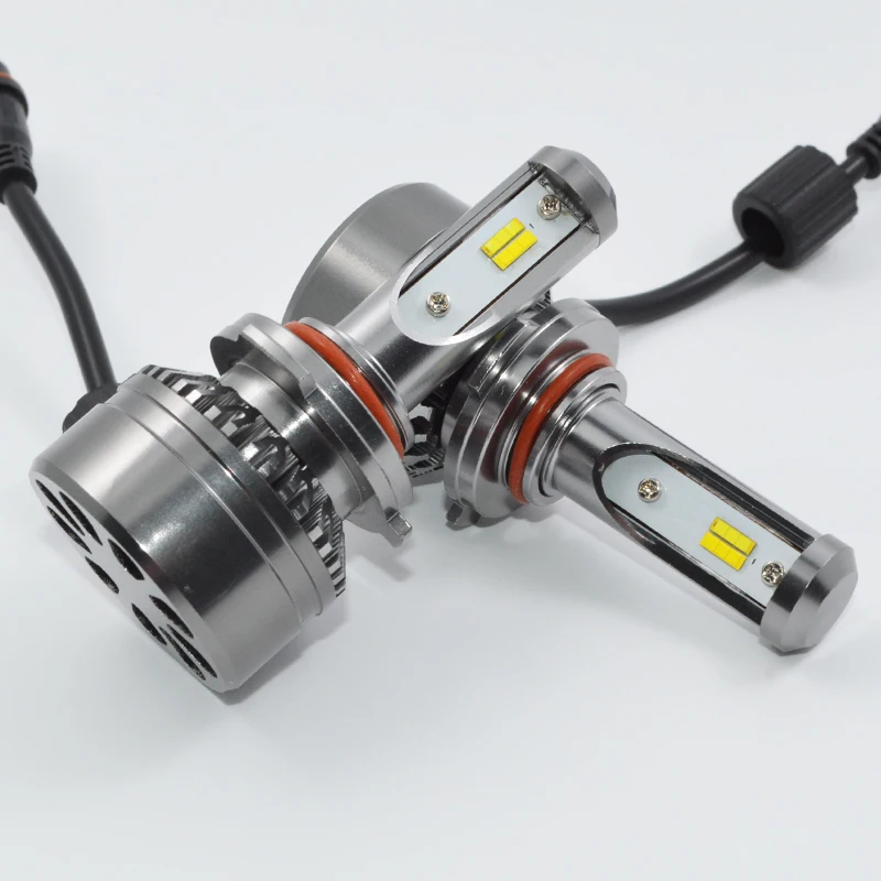 1 pair 9006 HB4 LED car Headlight High Power 60W white + yellow dual ...