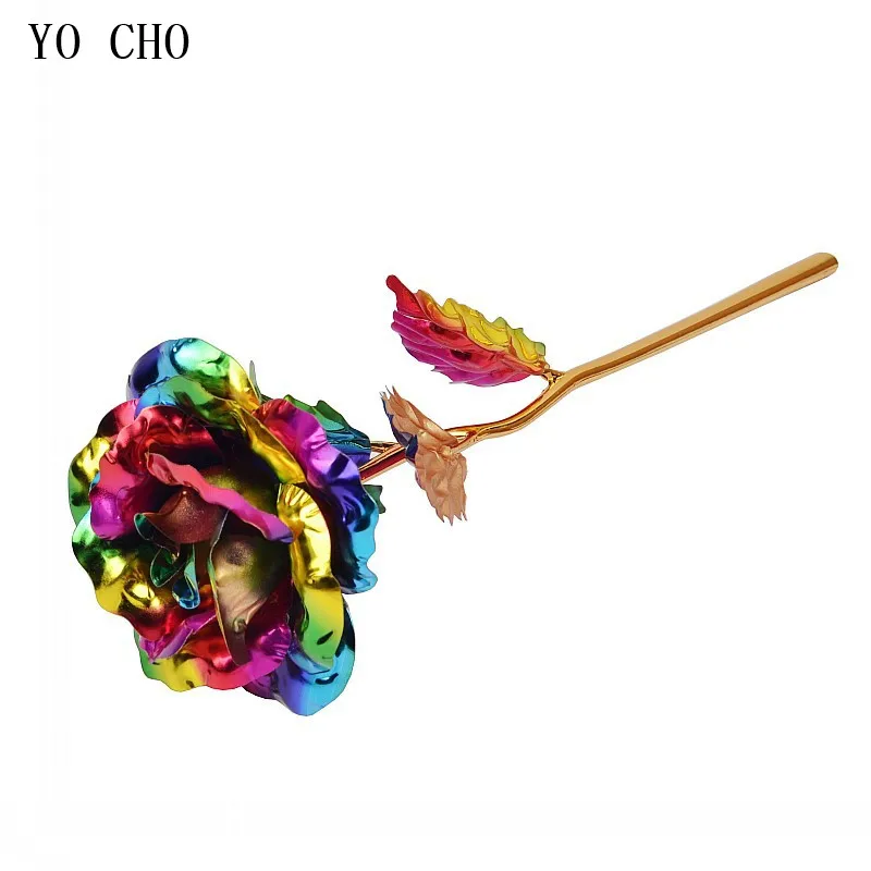 YO-CHO-Artificiale-Colore-24K-Rose-di-San-Valentino-Regalo-di-Giorno ...