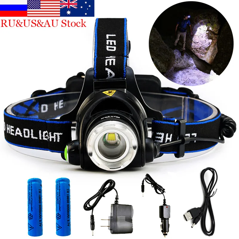 Lámparas Para Cascos De Construccion Zoomable LED Headlamp With Built ...