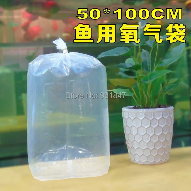 50*100CM 10C Wholesale Aquatic Transport Plastic Bag Large Fish ...