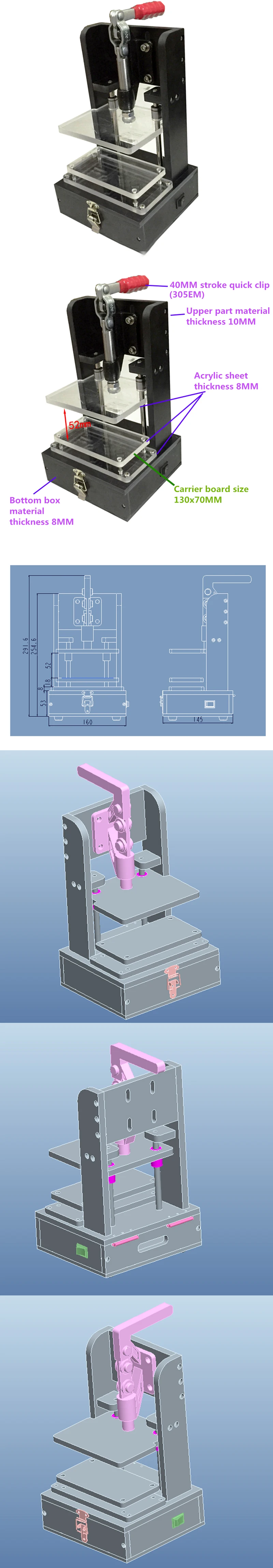 PCBA Test Rack PCB Universal Embryo Frame Rack Circuit Board Fixture ...