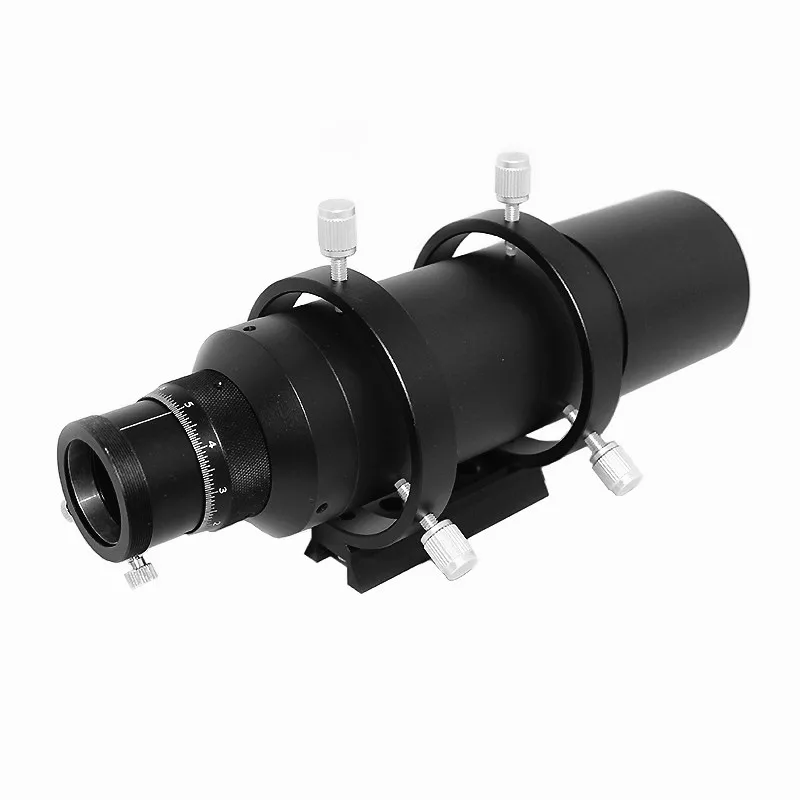 New 60mm Guide Scope Full-metal 6-point screw Bracket Double Helical ...