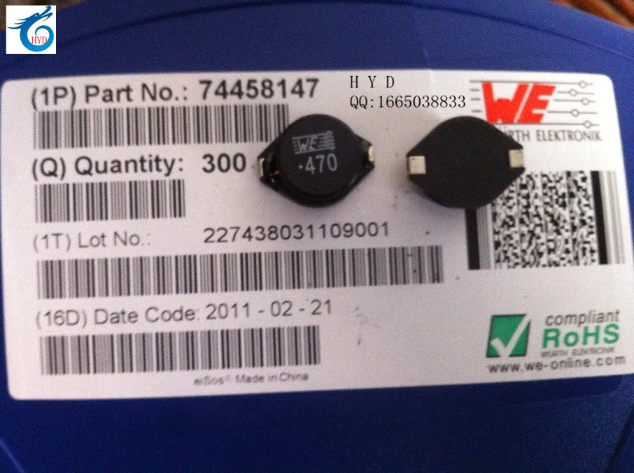 74458147 WE470 DO5022 470 47UH 4.5A WURTH SMD inductances de puissance ...