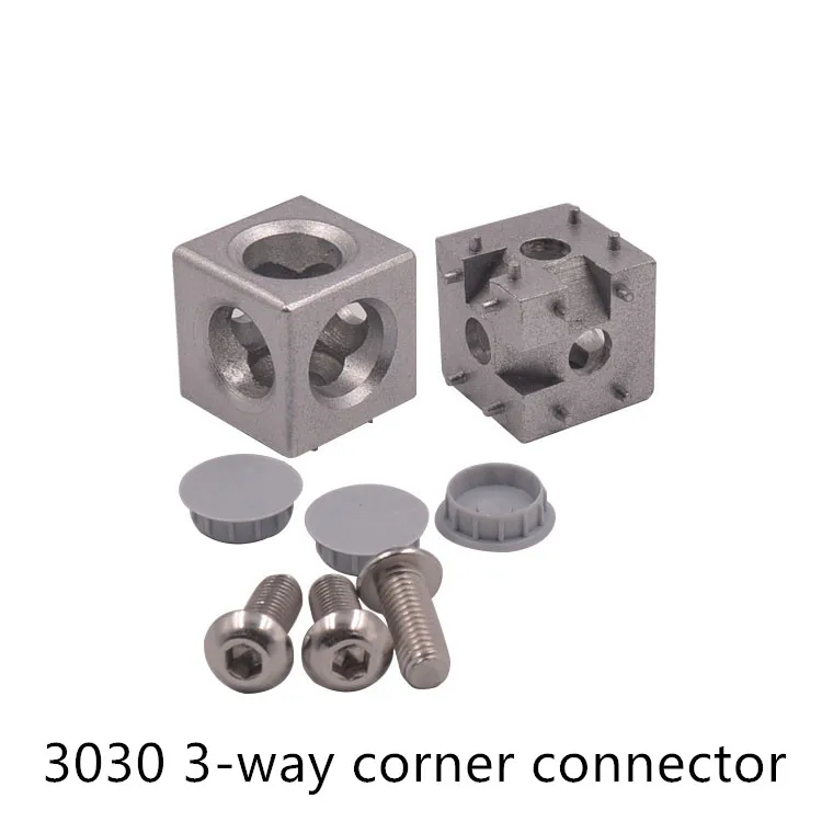 3030 Aluminum Profile Fittings 3 Way Corner Connector Three Way Right
