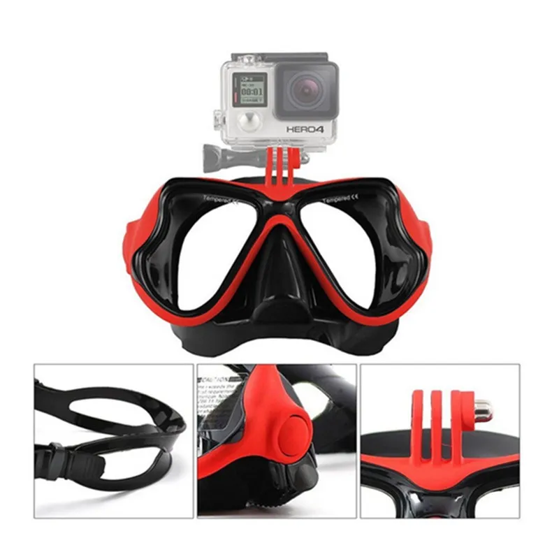 Swim Glasses Diving Mask Mount For Gopro Hero 5/2/3/3+/4 SJCAM SJ4000 ...