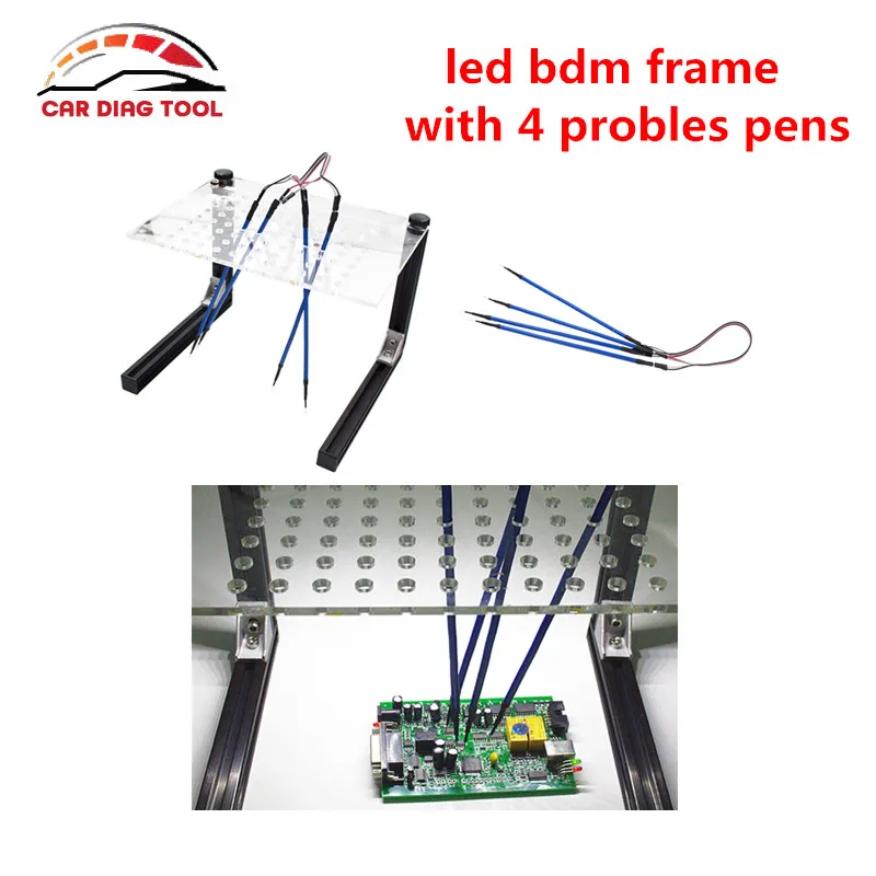 Auto Chip Tuning Tool Bracket Stand Led Bdm Frame With 4 Probes Pens ...