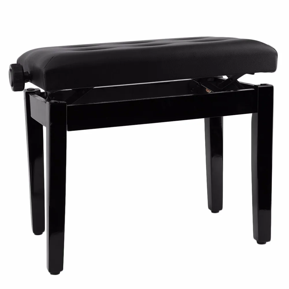 Height Adjustable Piano Stool Chair Piano Keyboard Bench Stool Padded ...