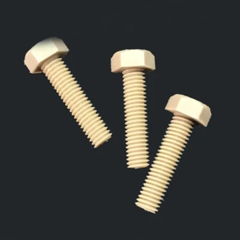 1Pcs M6 Resistant high Temperature Strength Peek Screws plastic hex ...