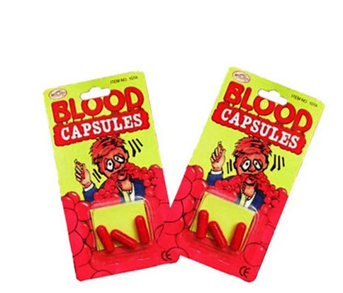 Free Shipping 18pcs/set Safty Funny Blood Pill Trick Toys Whimsy Prop ...