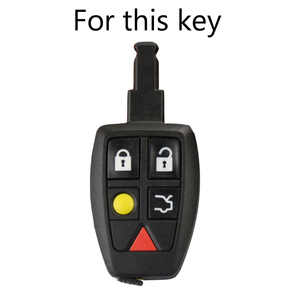 Silicone Car Key Case For Volvo C30 C70 S40 V50 2004 2005 2006 2007 ...