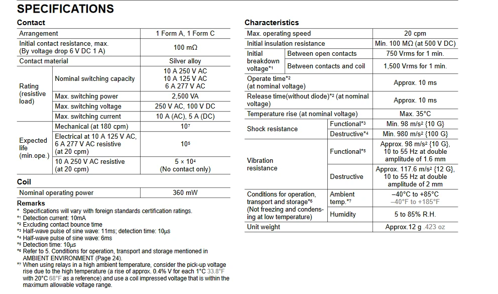 JS1a-5V AJS3319 4Pin 10A 125V новое оригинальное реле