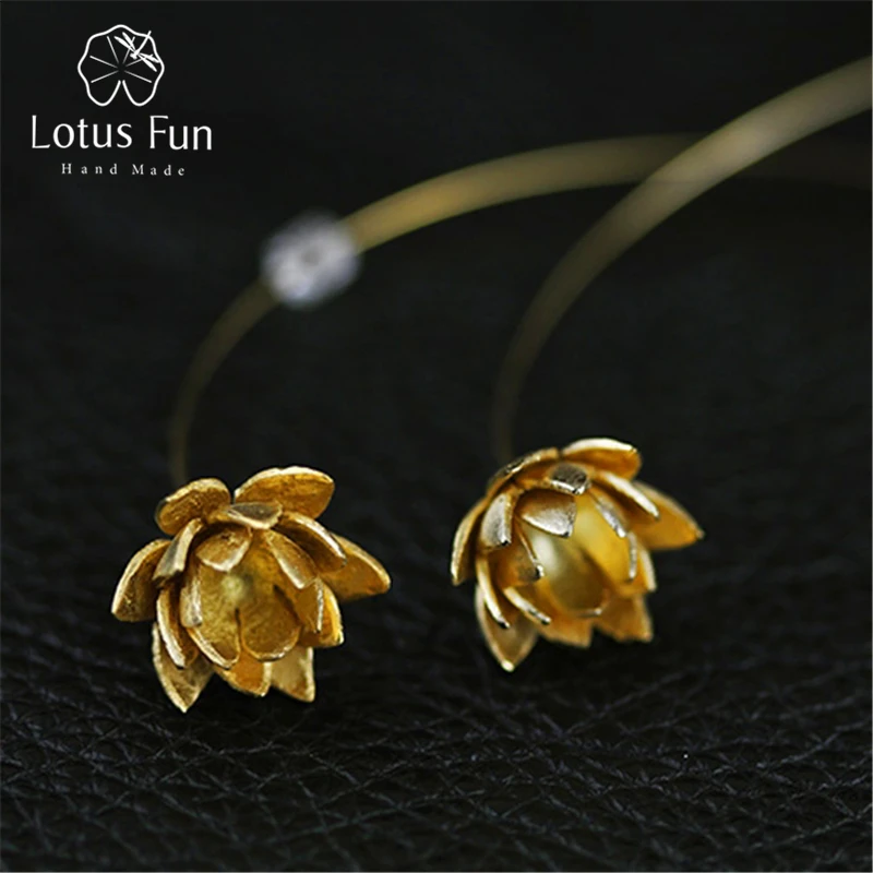 Lotus Fun Real 925 Sterling Silver Natural Creative Handmade Fine ...