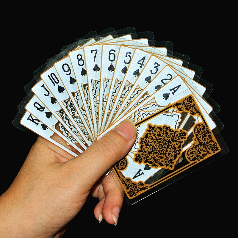 1pcs Waterproof Crystal Poker Card Plastic Creative Playing Cards ...