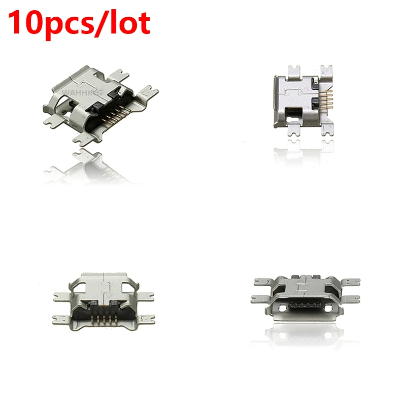 10x Micro USB 5pin Female Connector Adapter For Computer Mobile Phone ...