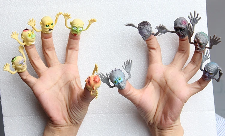Halloween Fingers Ghosts Set Toys Zombie Fingers Props Whole Guards ...