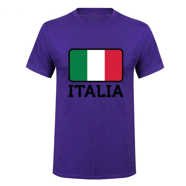 2017 Newest Fashion Print Customized Italy Flag Men T Shirts