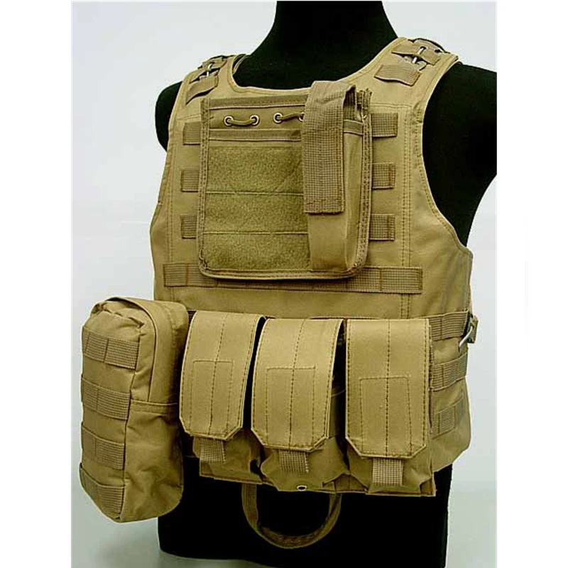 Camouflage Military Tactical Vest Airsoft Wargame Body Molle Armor