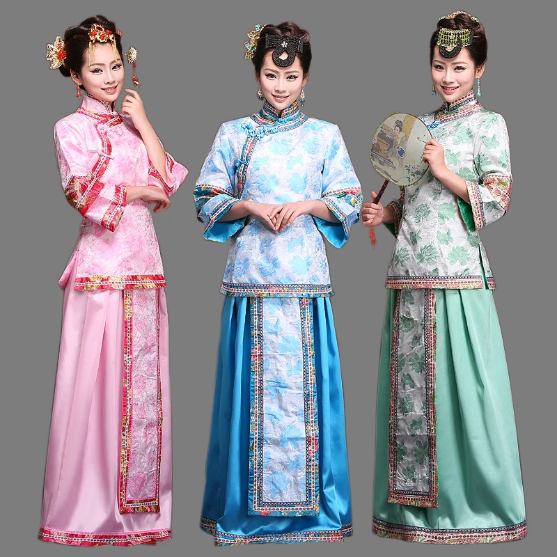 Gorgeous Chinese Ancient Dramaturgic Dress Photo Dress Qing Dynasty ...