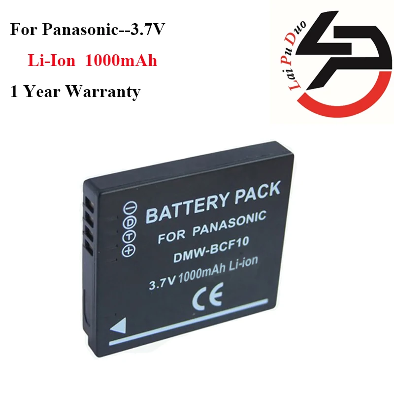 Brand New 1000mah Replacement Camera Battery For Panasonic Dmw-bcf10 ...
