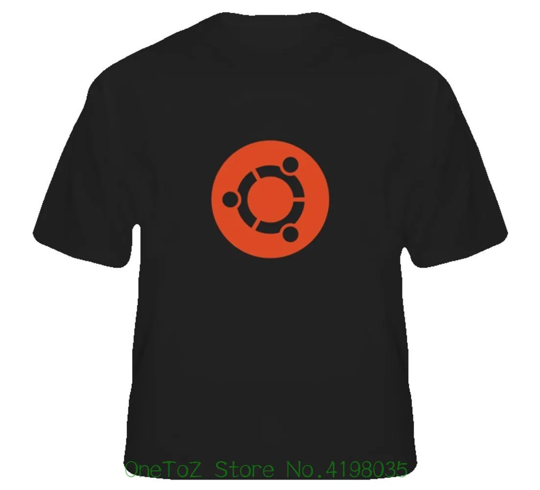 Ubuntu T shirt Black New Fashion Mens Short Sleeve Tshirt Cotton T ...