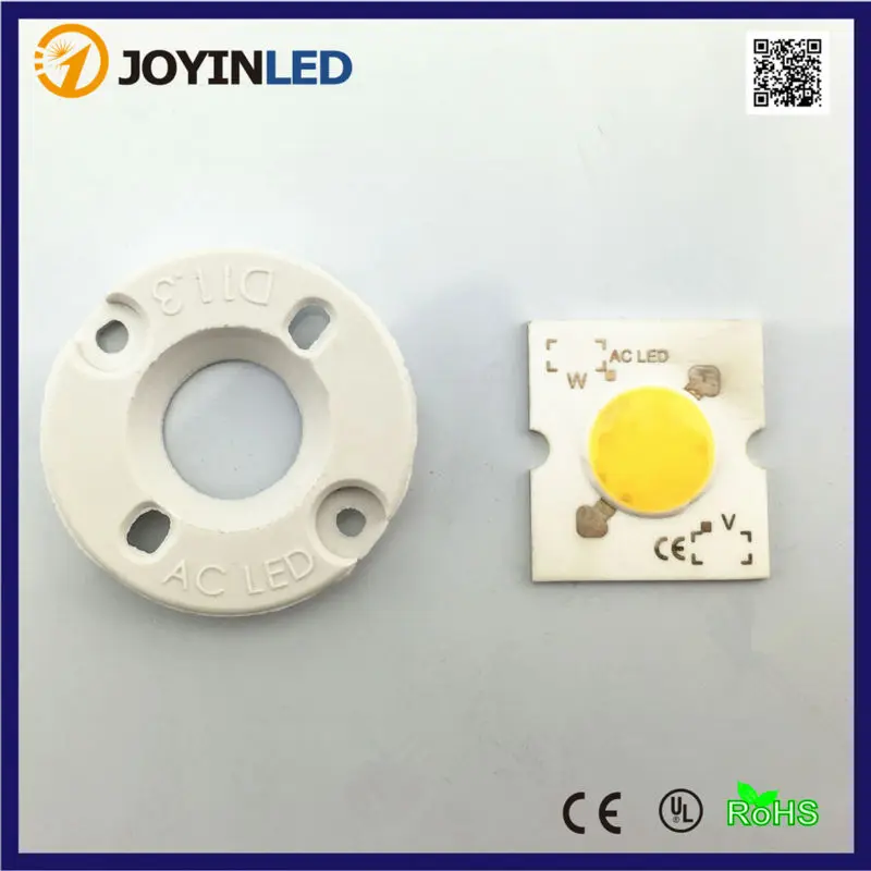 Ceramic COB LED Chip 7W 9W 12W AC220 driverless AC led module assembly ...