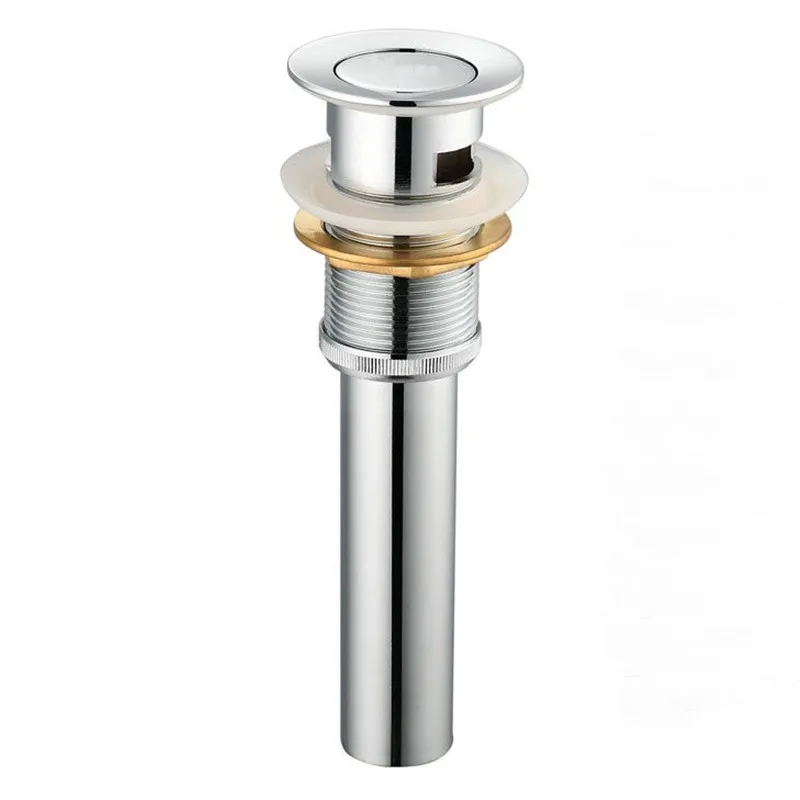 Rolya Chrome Bathroom Lavatory Sink Strainer Basin Push Down Pop Up ...