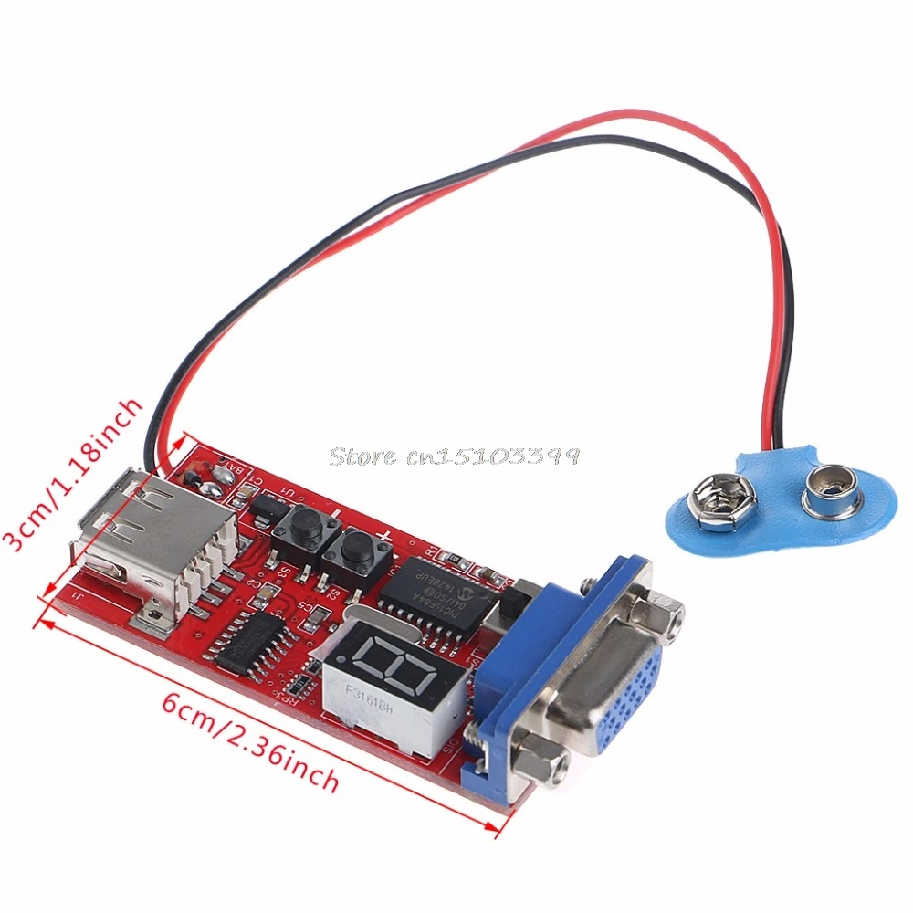 VGA LCD Screen Test Module Color Signal Generator 15 Different Signals ...
