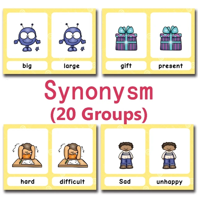 20 Groups set In English For Kids Synonyms Educational Words Learning 20-groups-set-in-english-for-kids-synonyms-educational-words-learning