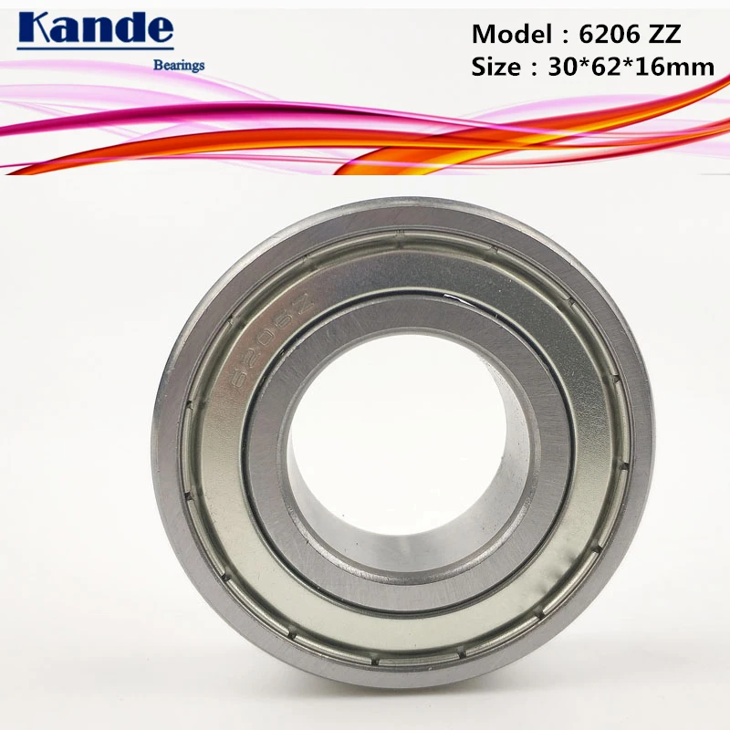 Kande-6206ZZ-2PCS-ABEC-5-6206-ZZ-Single-Row-Deep-Groove-Ball-Bearing ...
