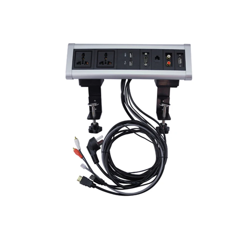 Customized Triangle Movable Desktop Fixed Socket 2 Universal Socket +2 ...