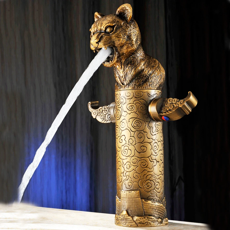 High Quality Artistic Faucet, Bronze Finishing Brass Material Cat Shape ...