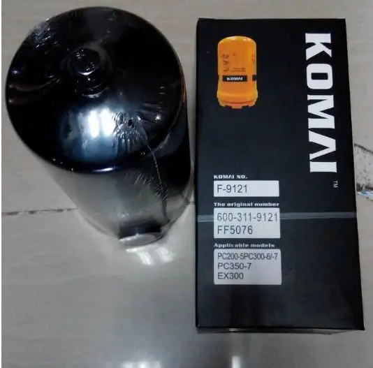 Komatsu oil filter 600 311 9121 Fleetguard fuel filter FF5076 For ...