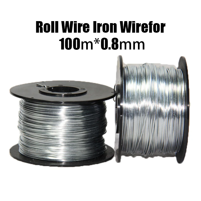 100m 0.8mm Roll Wire Iron Wirefor Rebar Tying Machine For Electric ...