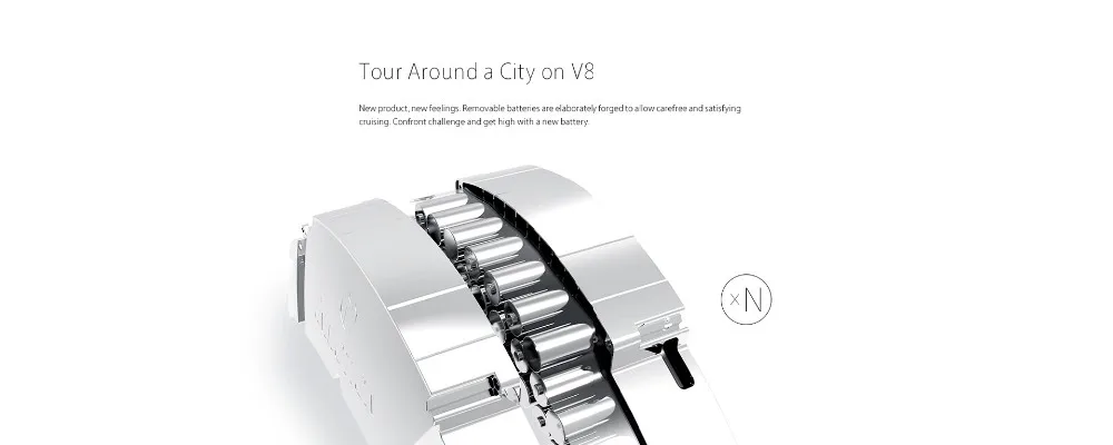 Original INMOTION SCV V8 smart hoverboard electric scooter one wheel ...