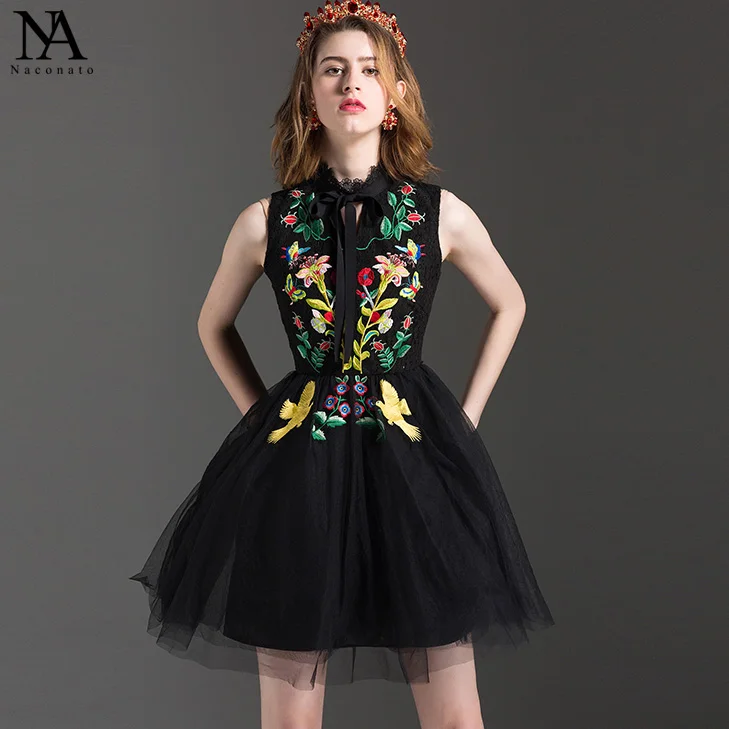 New Arrival 2017 Women's O Neck Sleeveless Embroidery Lace Patchwork ...