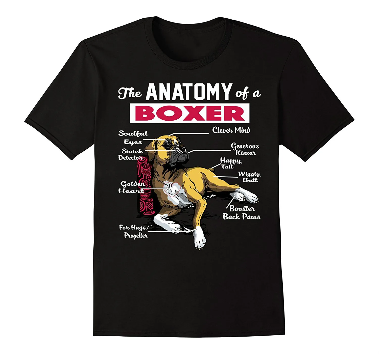 Anatomy of A Boxer Dog Shirt Funny T Shirt for Boxer Lover Brand ...