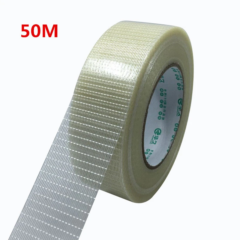 1Pcs High Temperature Strong Grid Fiber Tape 10 100 mm * 50 M Mold Home ...