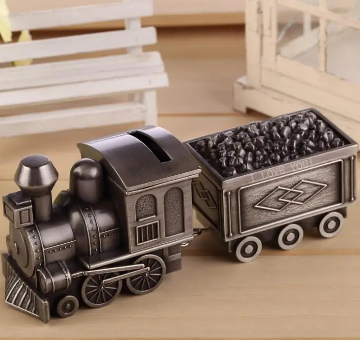 Locomotive Piggy Bank | Kids Favors Parties | Train Piggy Bank | Alloy ...