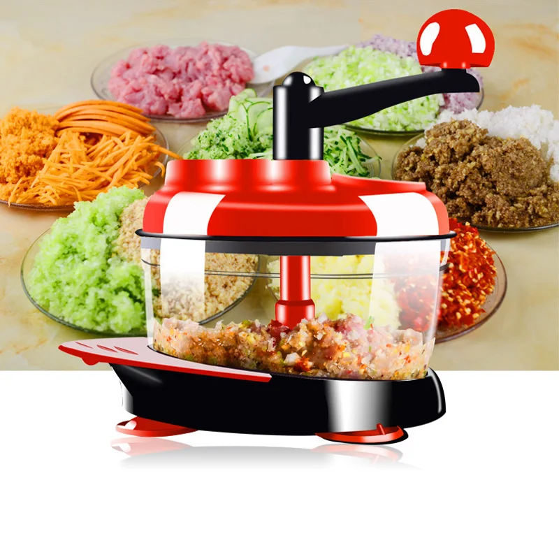 YONTREE 1PC Multifunctional Speedy Chopper Hand Meat Grinder Vegetable ...