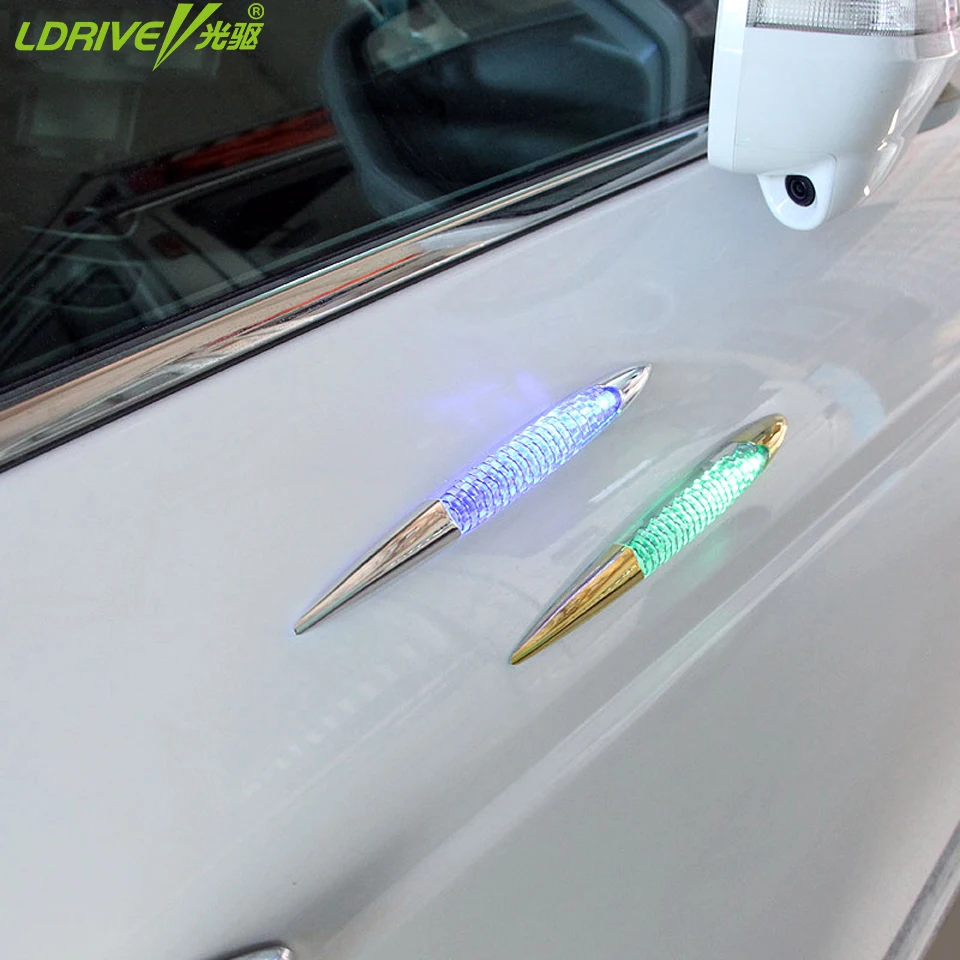 1* Solar Energy LED Car Magnetic Sticker Warning Light Taillight ...
