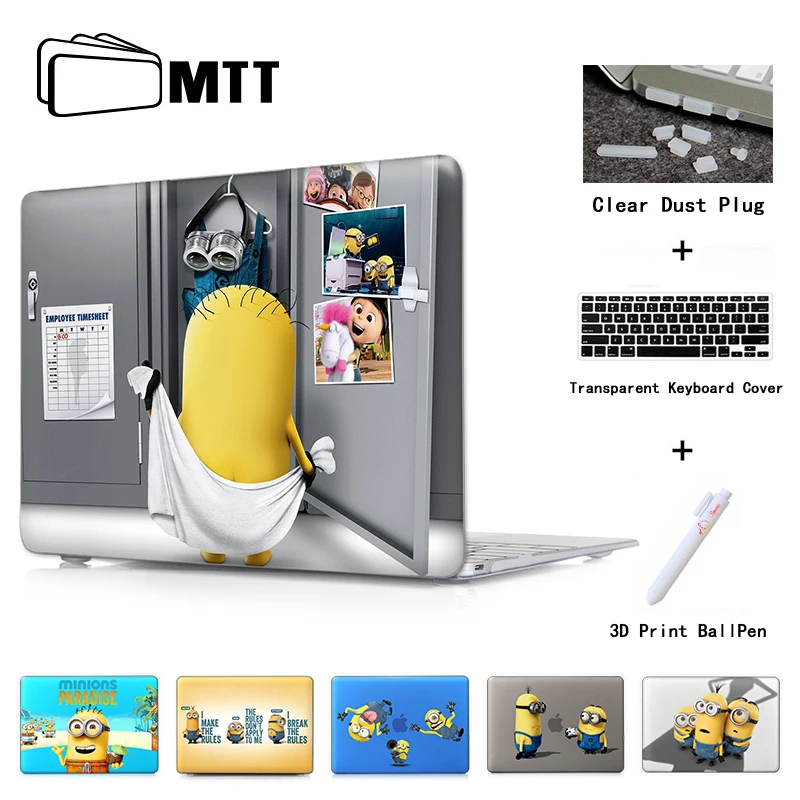 Minions Dressing Room Laptop Skin Case Notebook Cover for Macbook Air ...