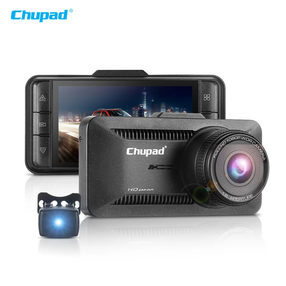 Original Chupad X16 Car DVR Dual Camera Dash Cam HD 1080P 150 Degree ...
