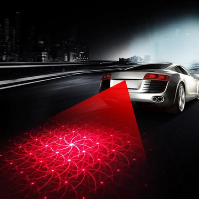 12v LED Emergency Lights Anti Collision Rear End Car Motorcycle Tail ...