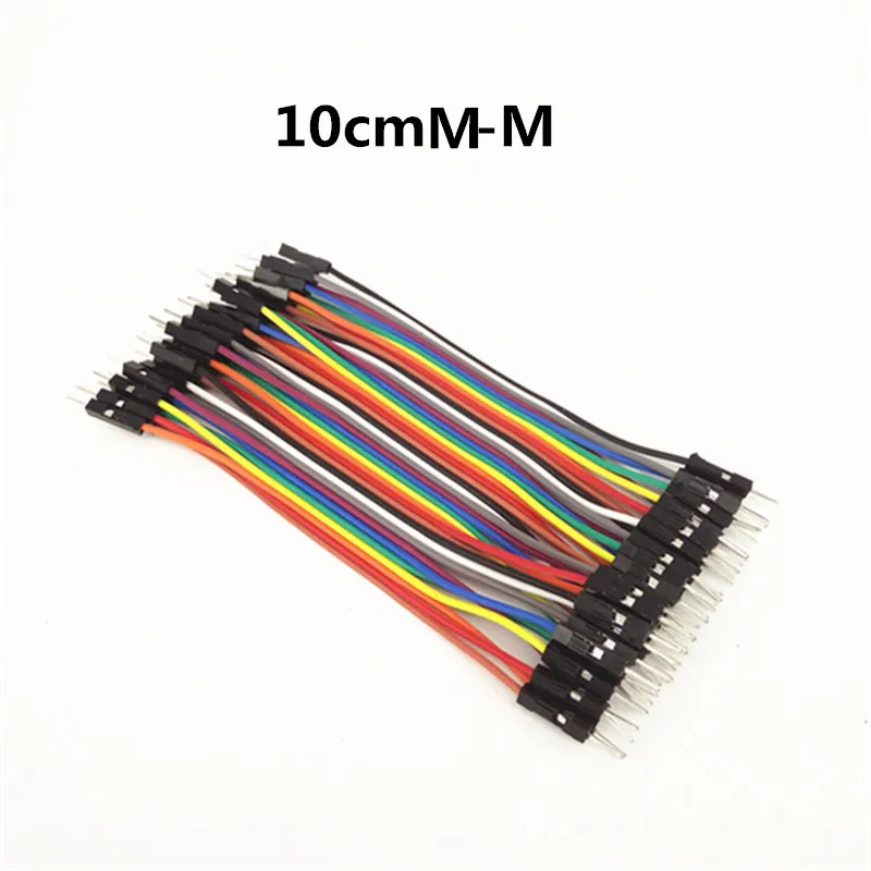 40pcs-M-M-Dupont-Line-10cm-Male-To-Male-Jumper-Wire-Male-Male-Dupont ...