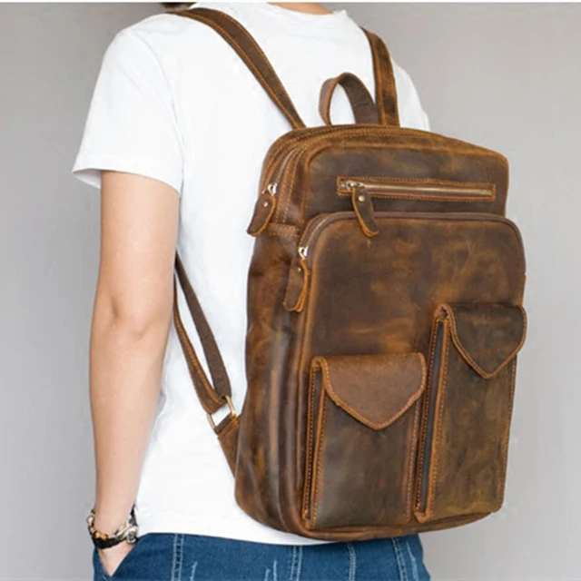 Luxury Leather Backpack Small Engine | Paul Smith