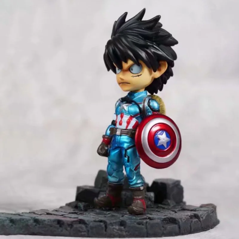 New style Avengers 4 cosplay Captain America and Luffy combination SD ...