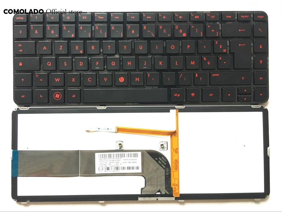 FR French Keyboard For HP Pavilion DM4 3000 DM4 3100 DM4t 3000 DV4 3000 ...