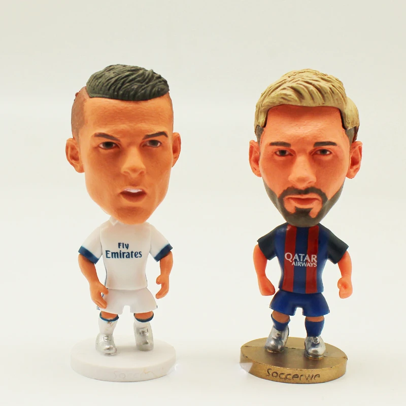 1pcs Football star dolls Soccer Player Star Cristiano Ronaldo Lionel ...