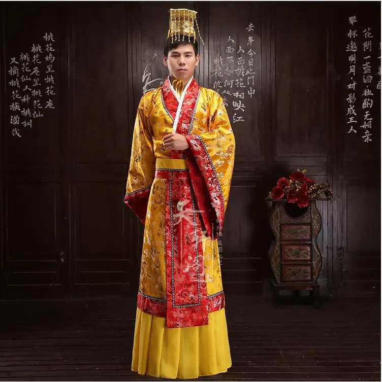 Chinese-Emperor-costume-Sovereign-dress-Hanfu-Ancient-King-Tang-Men ...