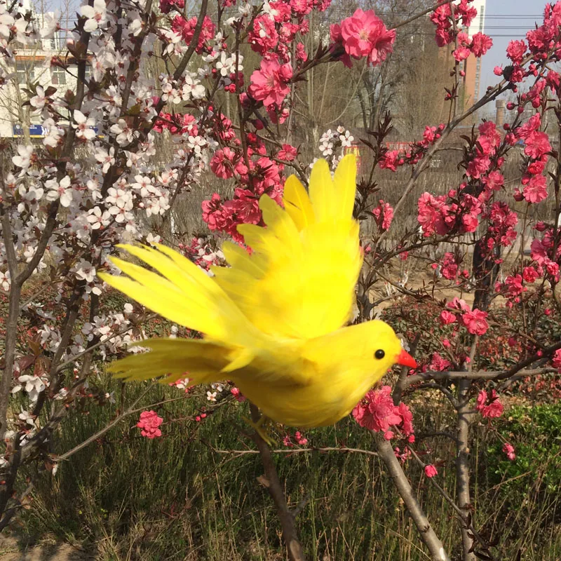 Yellow Canary Flying